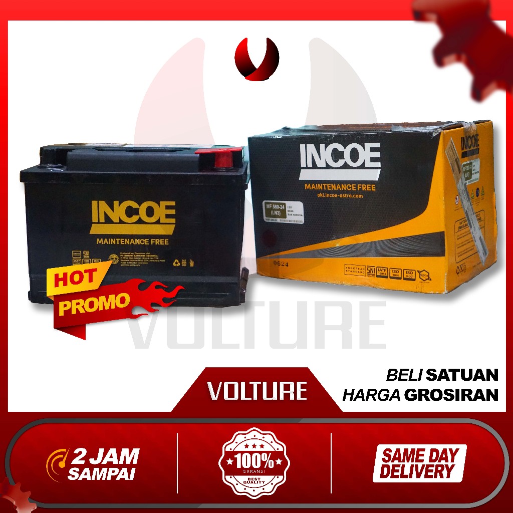 Jual Aki mobil Kering ( bergaransi ) INCOE MF ASTRA Din 580-24 80 Ah Innova Reborn Diesel ,New ...