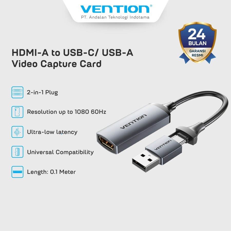 Jual Vention Video Capture Card USB to HDMI Game Record Streaming - ACW ...