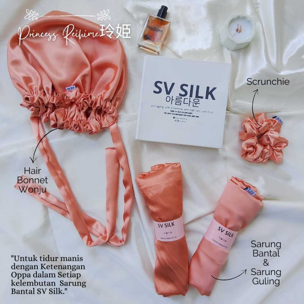 Jual PAKET TIDUR PRINCESS SET BUNDLE SARUNG BANTAL SV SILK + SARUNG ...