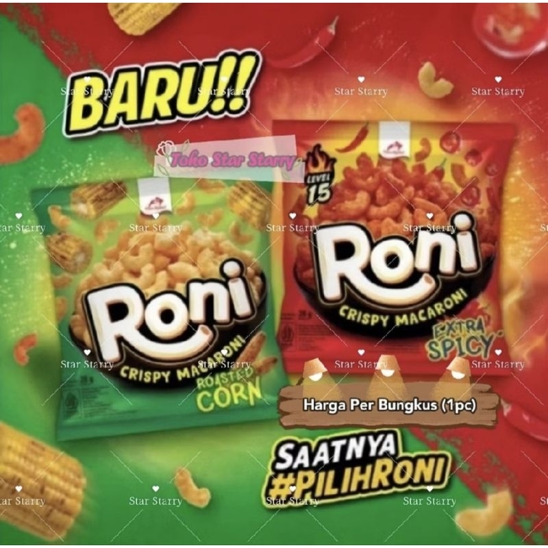 Jual RONI MACARONI SNACK 1 RENTENG ISI 10 BUNGKUS | Shopee Indonesia