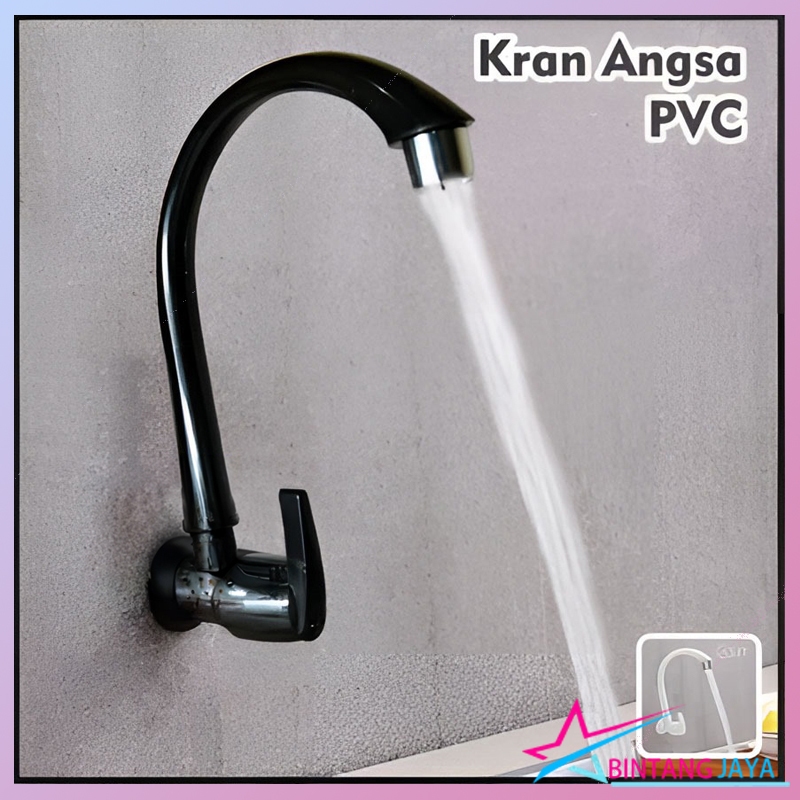 Jual Kran Angsa Dapur Keran Cuci Piring Sink PVC Plastik Engkol Mahkota ...