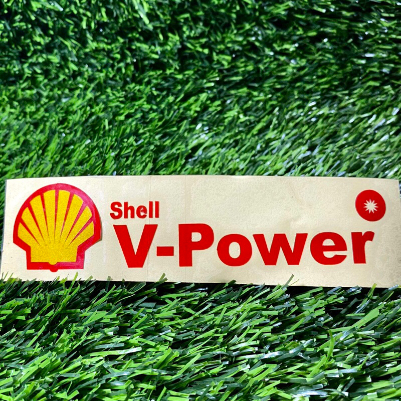 Jual Stiker Shell V Power sticker cutting timbul motor helm | Shopee ...