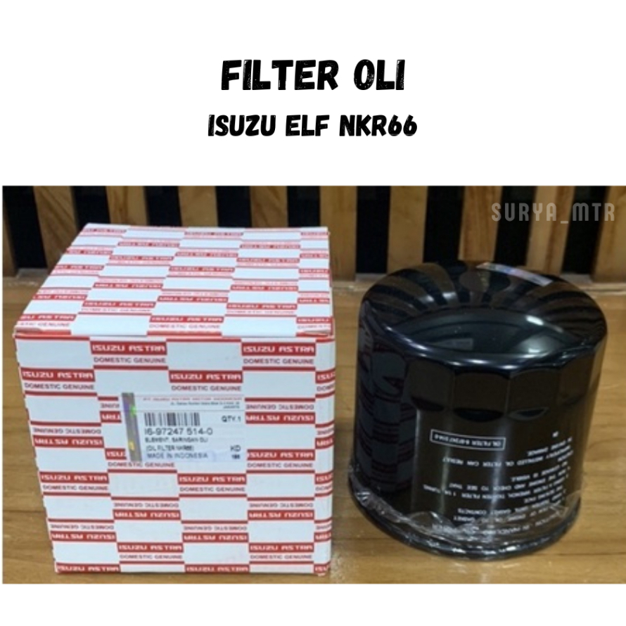 Jual FILTER OLI ISUZU ELF NKR 66 ASLI | Shopee Indonesia