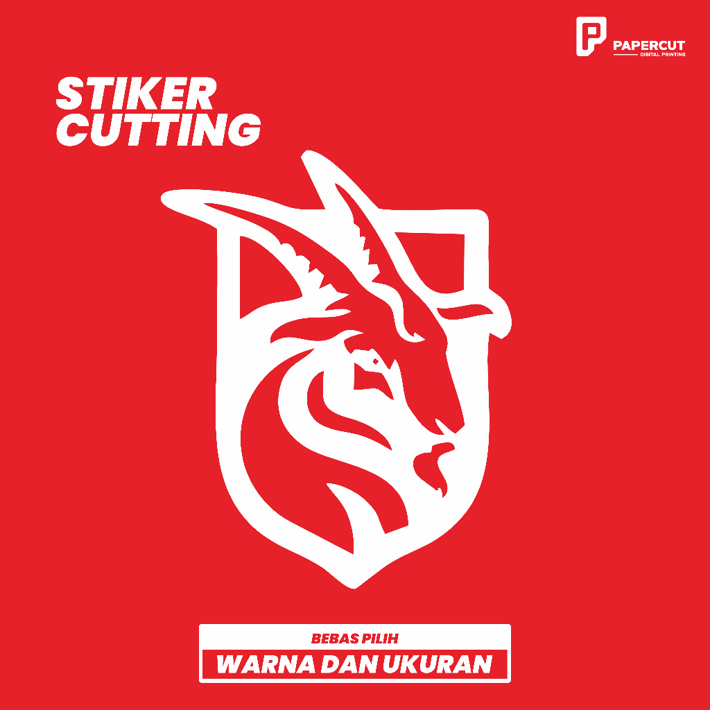 Jual Sticker cuting KAMBING mobil motor helm cutting sticker body motor ...