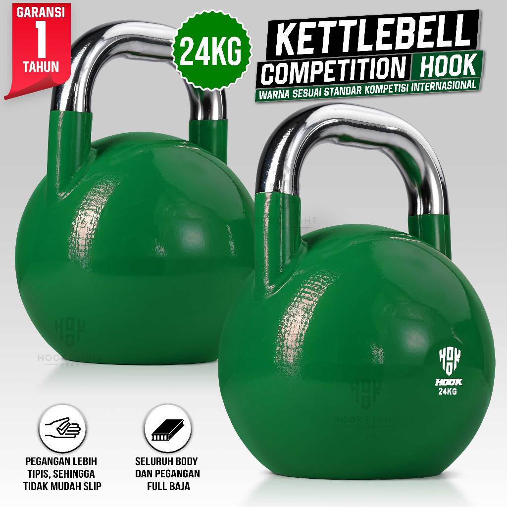 Jual Competition Kettlebell 24kg Dumbell Hook Barbel Kettle Bell Hook ...