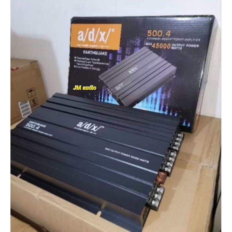 Jual Power Amplifier Mobil ADX Earthquake 500.4 Max Power 45000 Watts ...