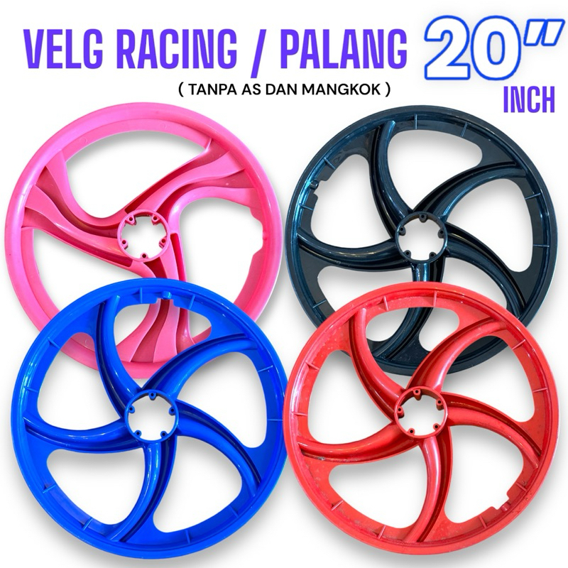 Jual ( TANPA AS & MANGKOK ) Velg 20 Racing BMX Palang 20 inch Plastic ...