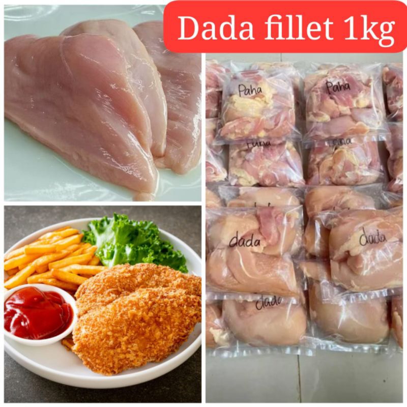 Jual Dada Ayam Fillet Boneless 1Kg | Shopee Indonesia