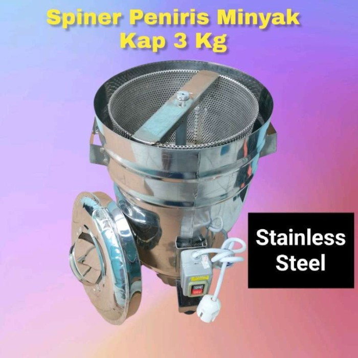 Jual Spinner Minyak/Peniris Minyak 3 KG + Dinamo tinggal pakai | Shopee ...