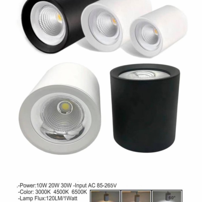 Jual Lampu LED Downlight Spotlight Outbow COB 30W 30 Watt Bulat Spot ...