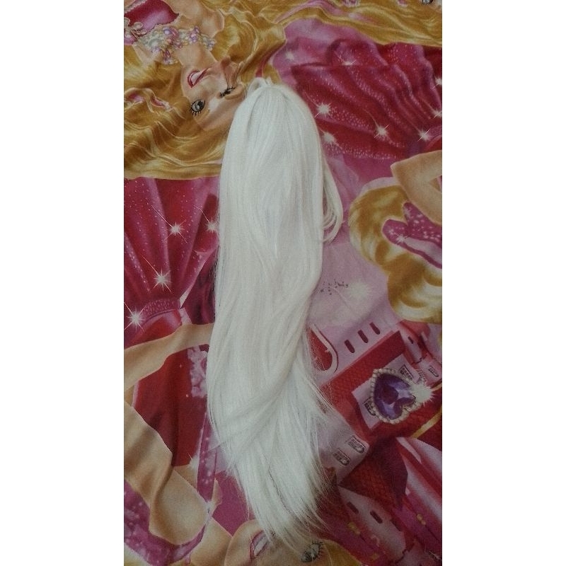 Jual wig putih 60 cm | Shopee Indonesia