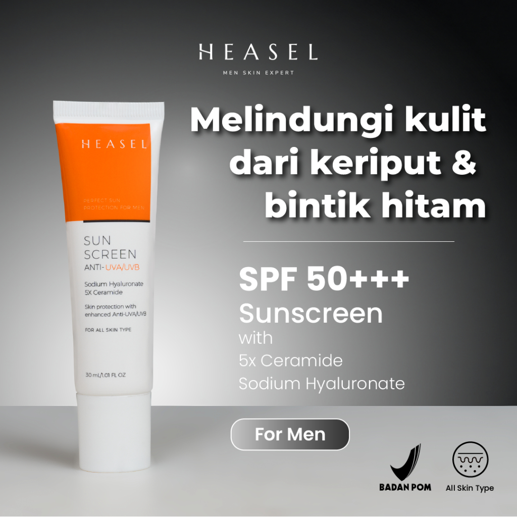 Jual Sunscreen Khusus Pria SPF 50++ PA ++++ | Memberi Perlindungan ...