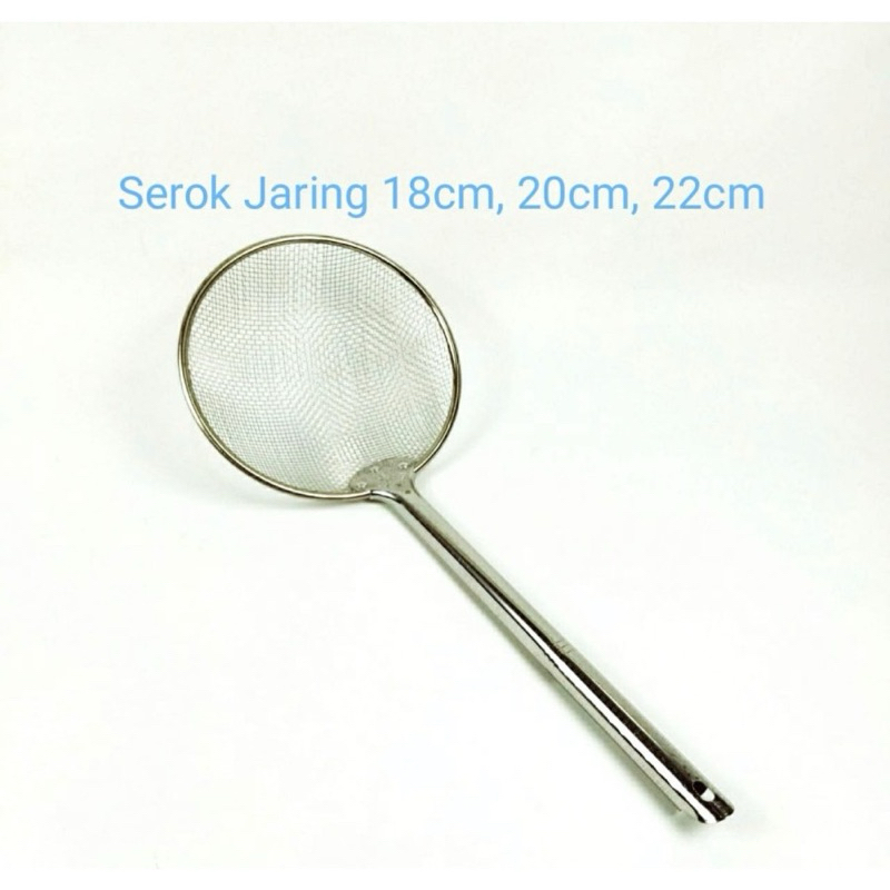 Jual Saringan Gorengan Stainless 18 20 22CM / Serokan Jaring | Shopee ...