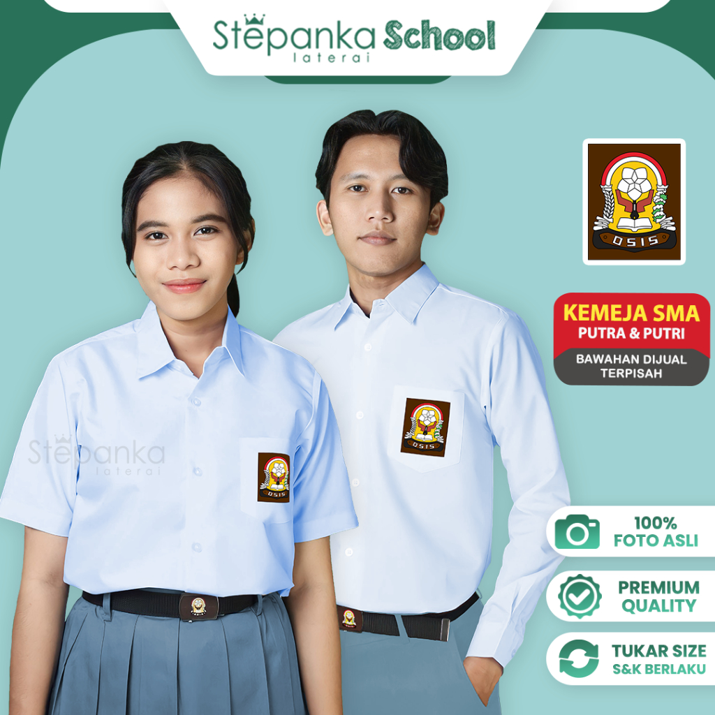 Jual Kemeja SMA / Kemeja Polos SMA / Seragam Sekolah / Seragam SMA/Baju ...