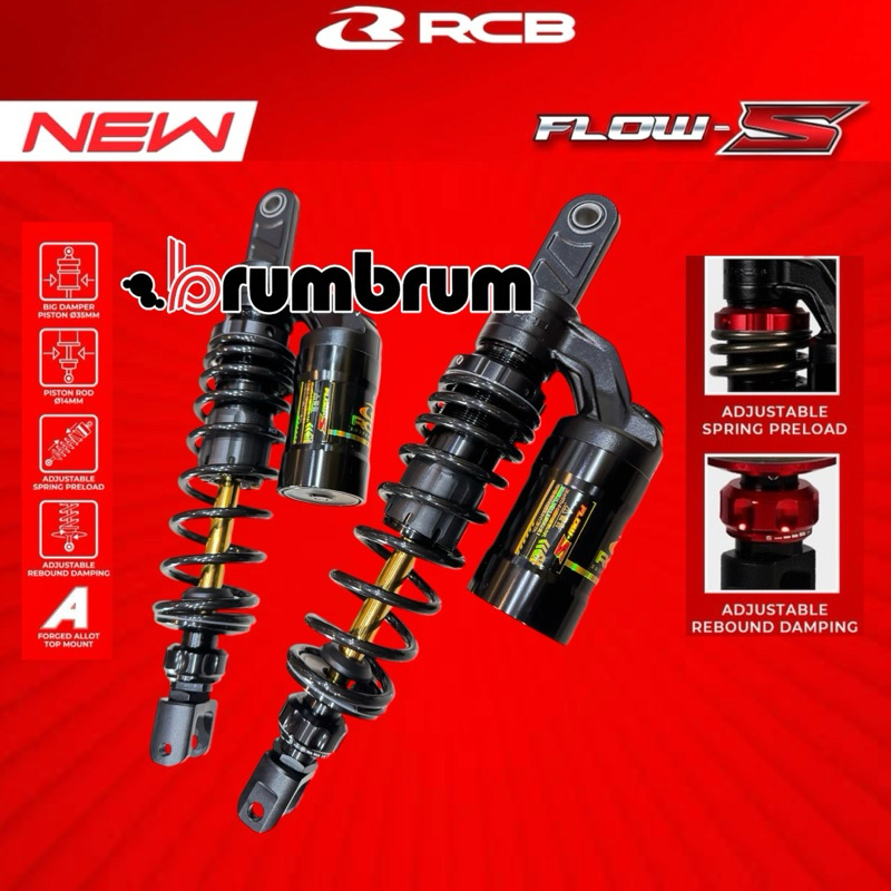 Jual SHOCK RCB FLOW S NEW HONDA PCX 160 365 MM | Shopee Indonesia