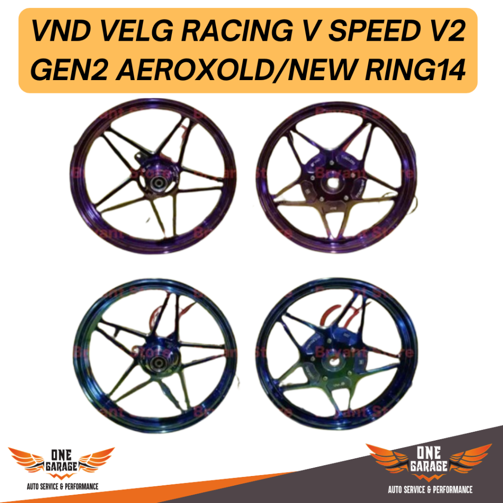 Jual VELG VND RACING V SPEED V2 GEN2 RING14 185/215-14 AEROX 155 AEROX NEW AEROX OLD NVX ...