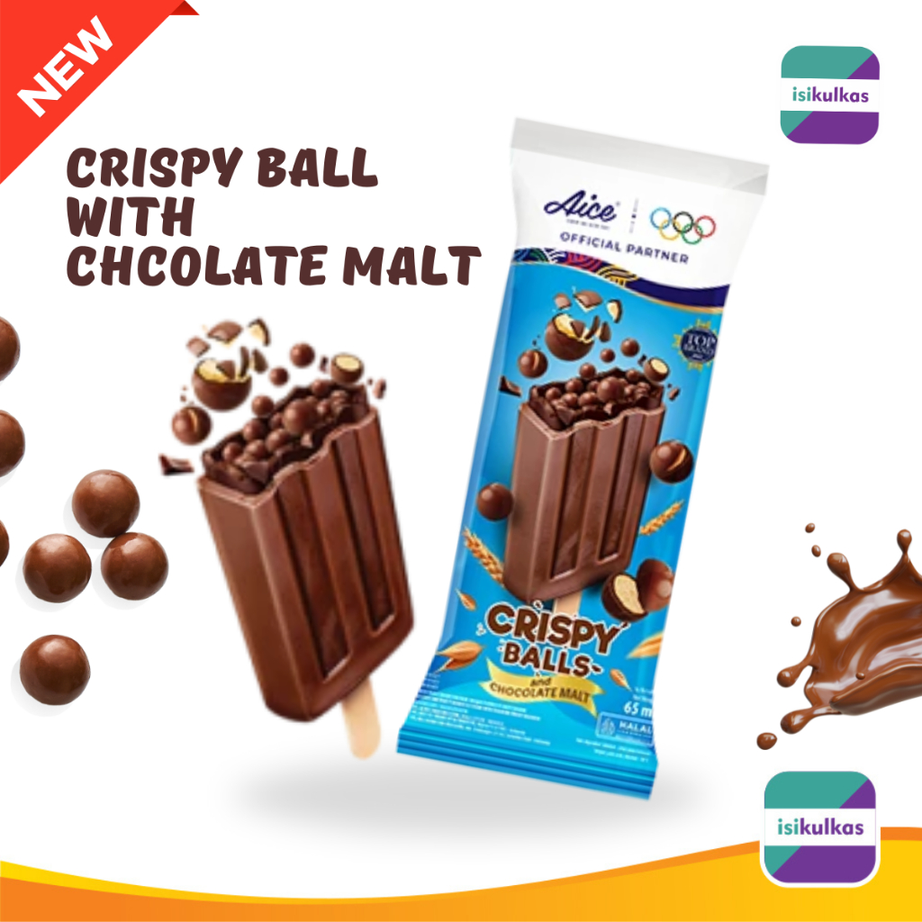 Jual Aice Crispy Balls with Chocolate Malt | Aice Es Krim Crispy balls ...