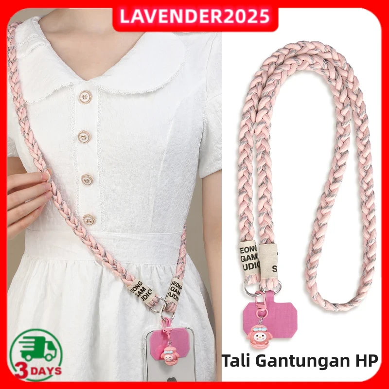 Jual Universal Cross body tali gantungan hp Lanyard Weave hp Mobile ...