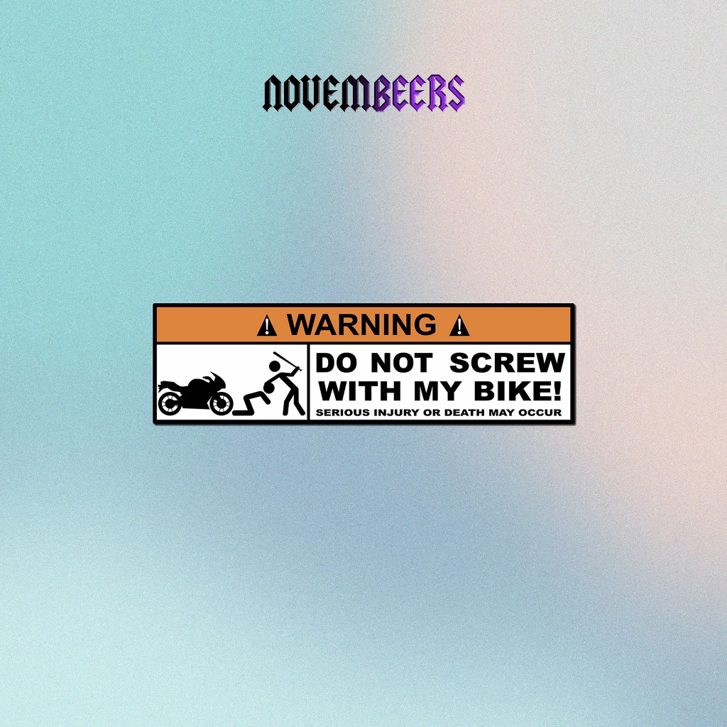 Jual Stiker Vinyl Do Not Screw Sticker Vinyl Glossy | Shopee Indonesia