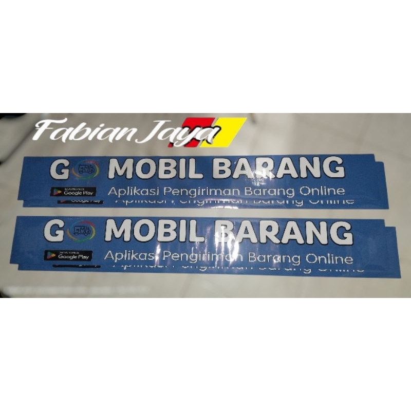 Jual Stiker Go Mobil Barang uk tutup bak 20x150 | Shopee Indonesia