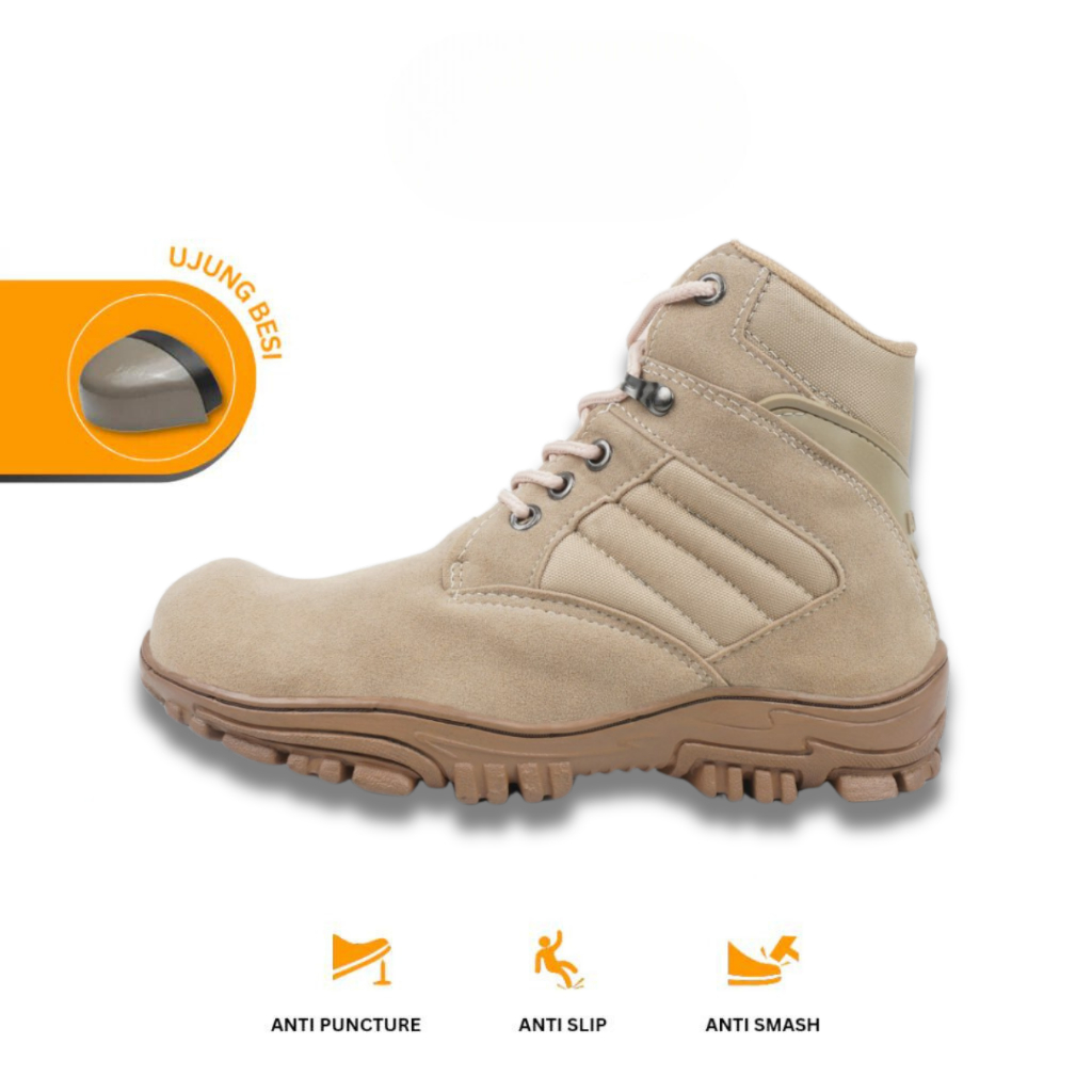 Jual Sepatu Safety Boots Delta Tactical Haiking Adventure 6inc Ujung ...