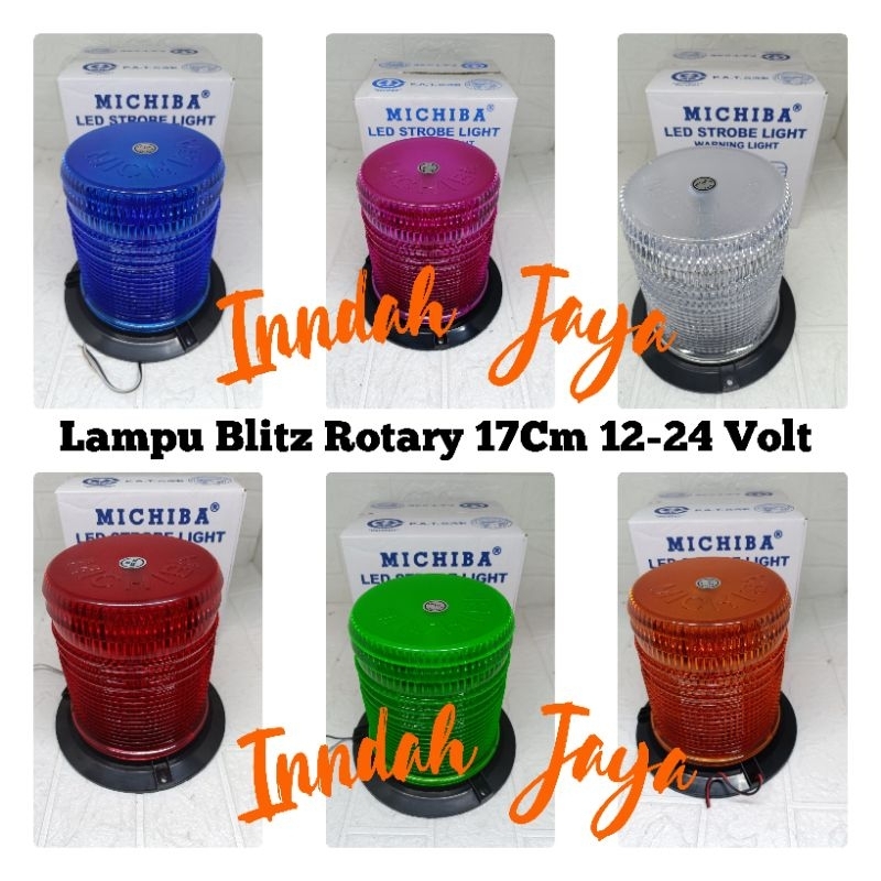 Jual Lampu Led Blitz Warning Rotary Truk 17 Cm 1 Mode 12-24 Volt Lampu ...