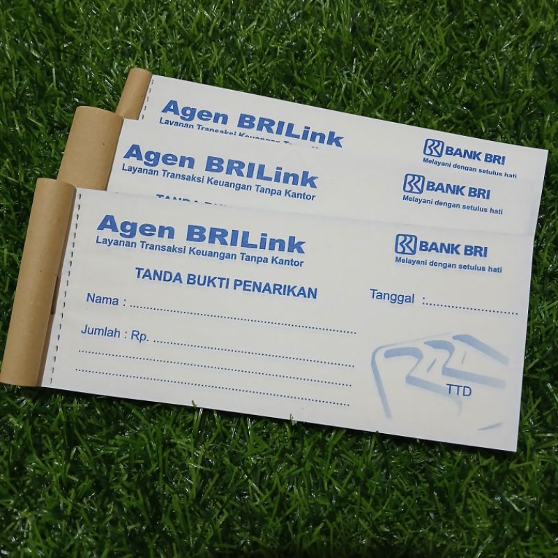 Jual BUKU/NOTA TANDA BUKTI PENARIKAN AGEN BRILINK 2 RANGKAP ISI 100 ...