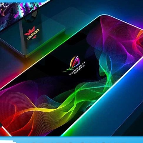 Jual KP8 MOUSEPAD GAMING RGB ASUS ROG MICROWAVE LHT COLOR PLUG N PLAY ...