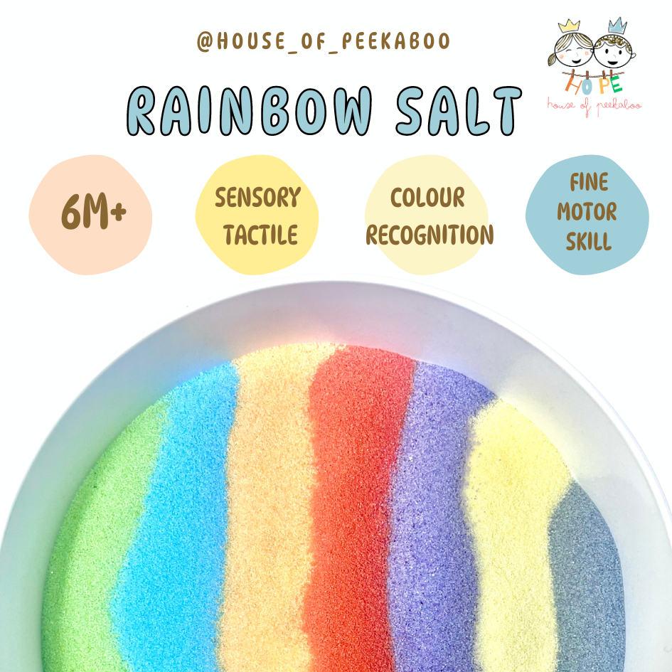 Jual HoPe - Rainbow Salt/ Garam warna warni/ media sensori/ sensory ...