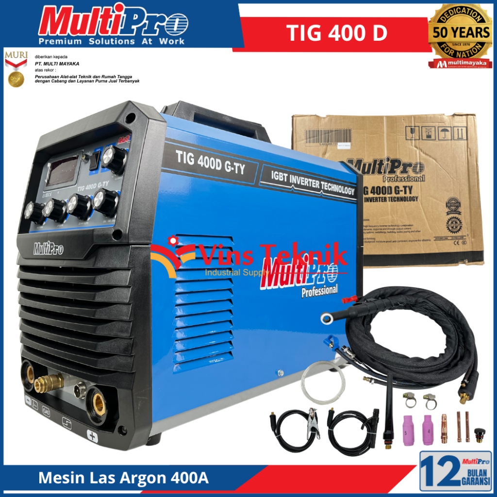 Jual Mesin Las Argon Inverter Travo Las Stainless 400A MULTIPRO TIG 400 ...