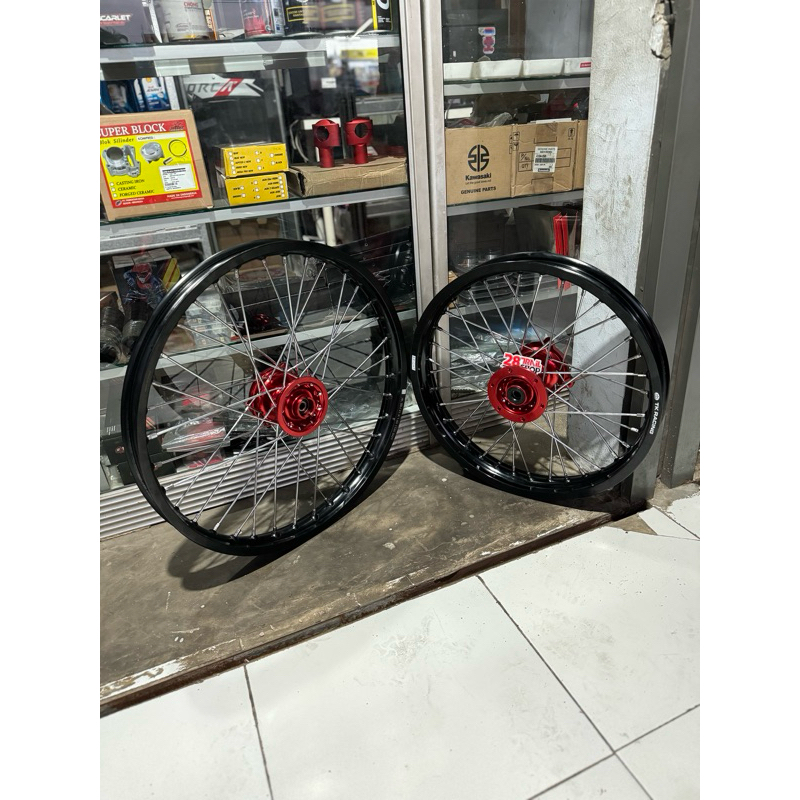 Jual VELG SET 16 19 BEBEK TRAIL GRASSTRACK WHEEL SET KLX TROMOL CNC ...