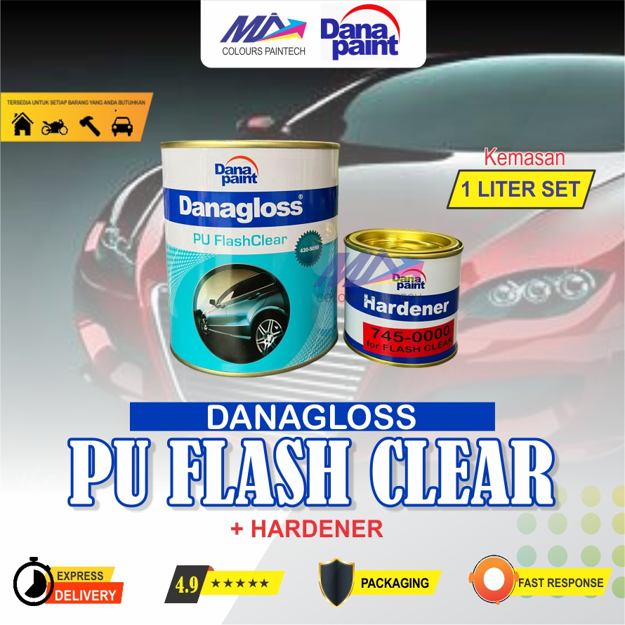 Jual CLEAR DANAGLOSS - PU FLASHCLEAR 1 LITER | Shopee Indonesia