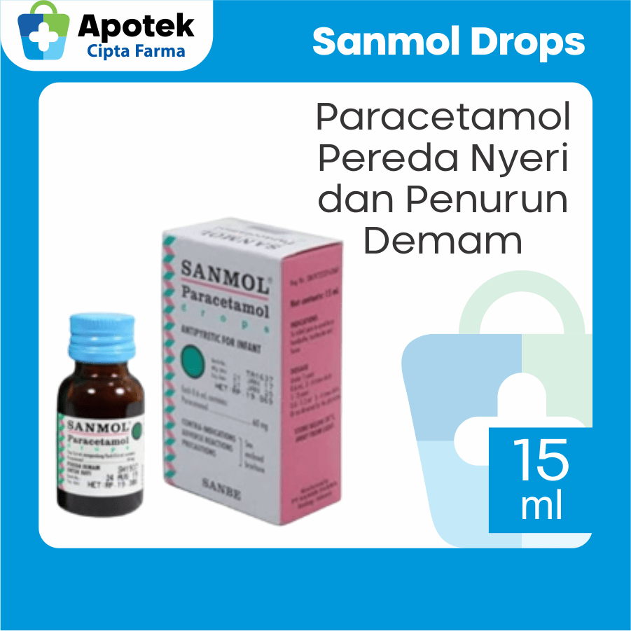 Jual Sanmol Drops Sanmol Drop Paracetamol Parasetamol Obat Demam Pereda ...