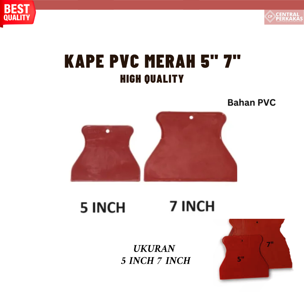 Jual Kape plastik 5" 7"/ kape dempul / dempul semen / Scrapper / kape ...