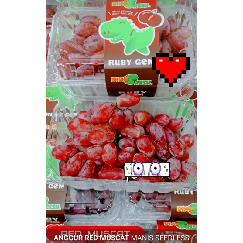 Jual anggur red muscat seedless manis pack | Shopee Indonesia