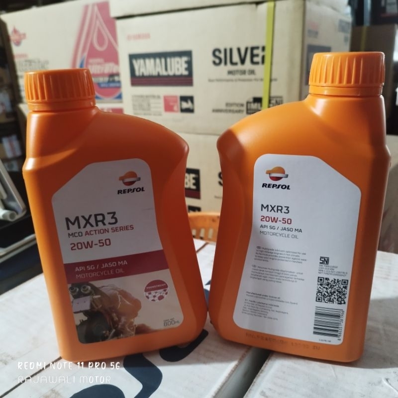 Jual oli repsol MRX 3 0.8 liter sae 20W-50 original | Shopee Indonesia