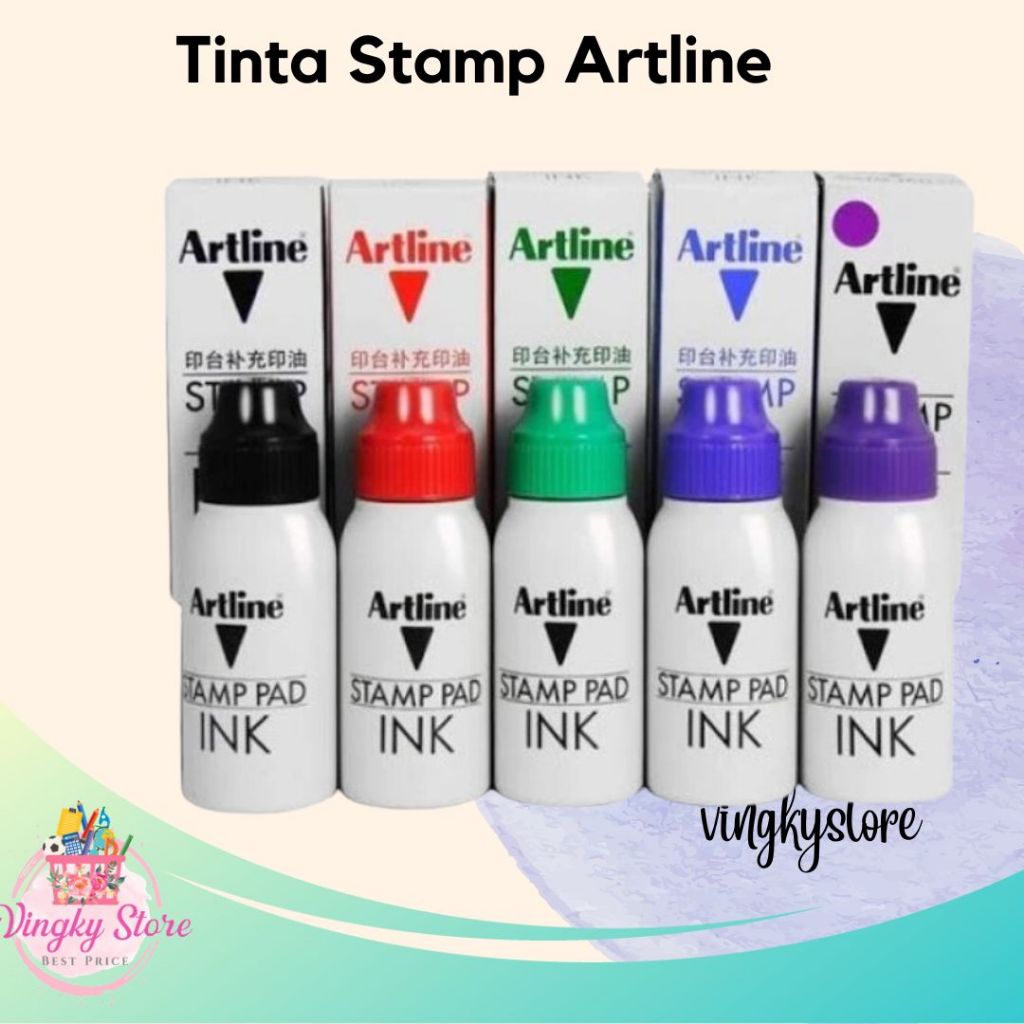 Jual Tinta Stempel / Stamp Pad Ink Artline 50cc ESA2N | Shopee Indonesia