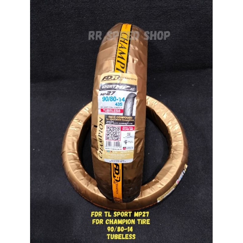 Jual Ban FDR SPORT MP27 UKURAN 90/80 Ring 14 Race Compound Tubeless ...