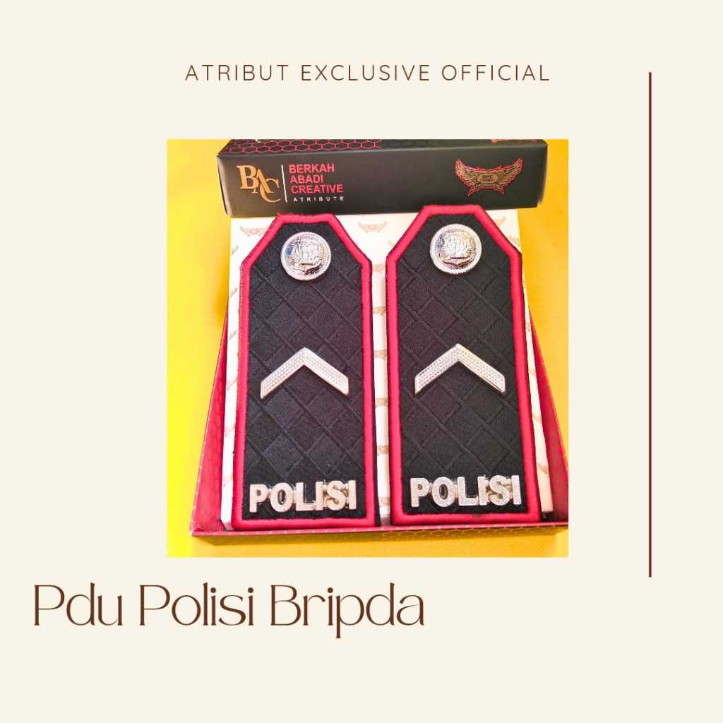 Jual PANGKAT PDU POLISI BRIPDA LIS MERAH KAIN BORDIR EXCLUSIVE | Shopee ...