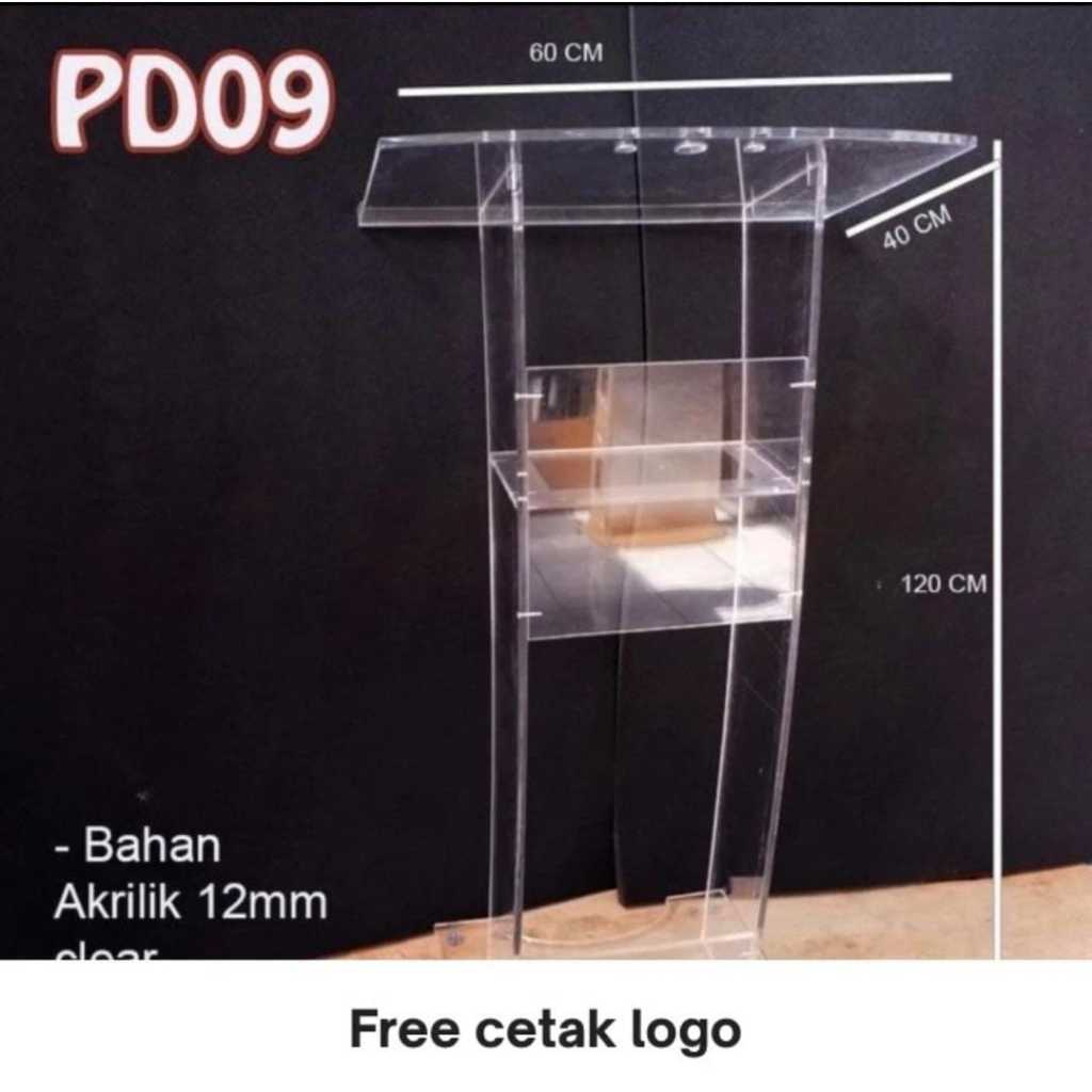 Jual Akrilik podium/akrilik meja/Acrylic mimbar/Tebal 12mm | Shopee ...