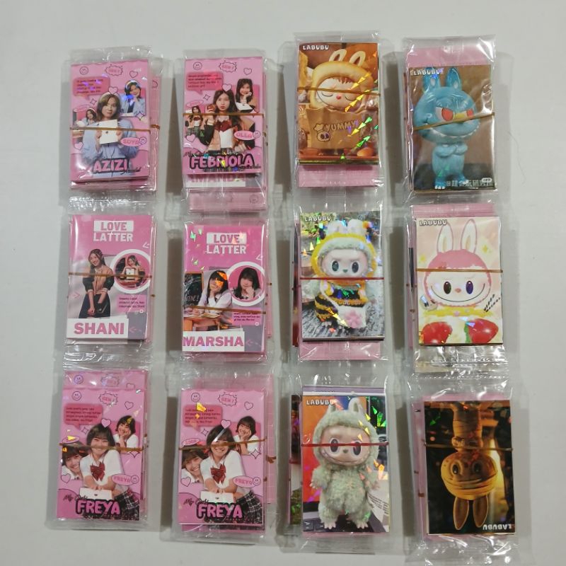 Jual Labubu kartu renceng 1 pcs 10 kartu koleksi | Shopee Indonesia