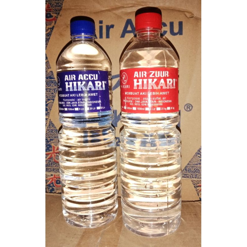 Jual AIR AKI (Accu Zuur) Merah dan Biru | Shopee Indonesia