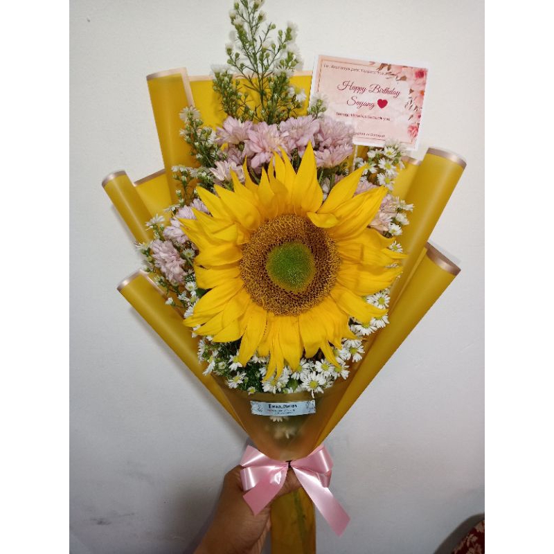 Jual Buket bunga matahari asli segar CIMAHI BDG PADALARANG | Shopee ...