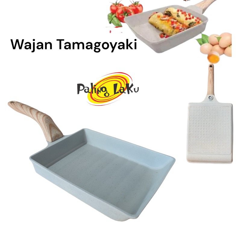 Jual Fry Pan Telur Omelette Tamgoyaki Anti Lengket No-Stik | Teflon ...