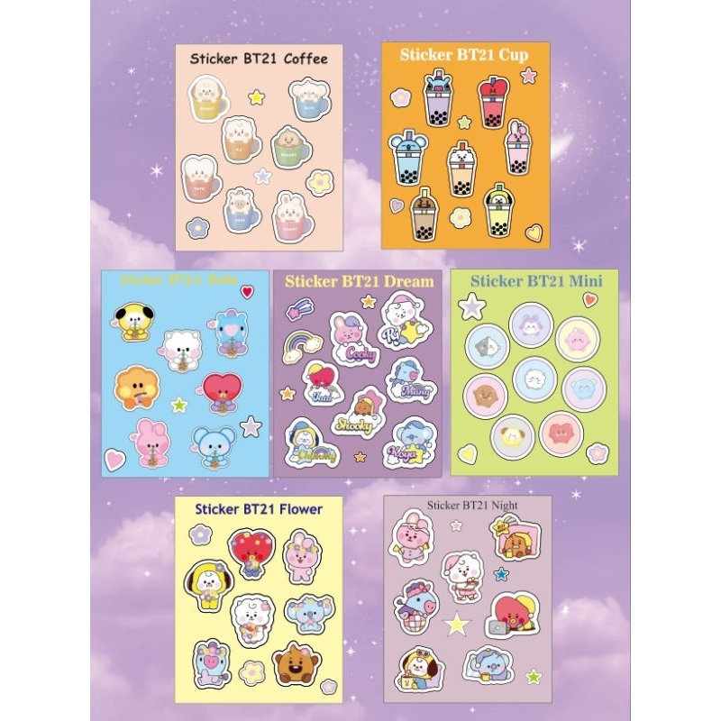 Jual Sticker Set Karakter BT21 | Shopee Indonesia