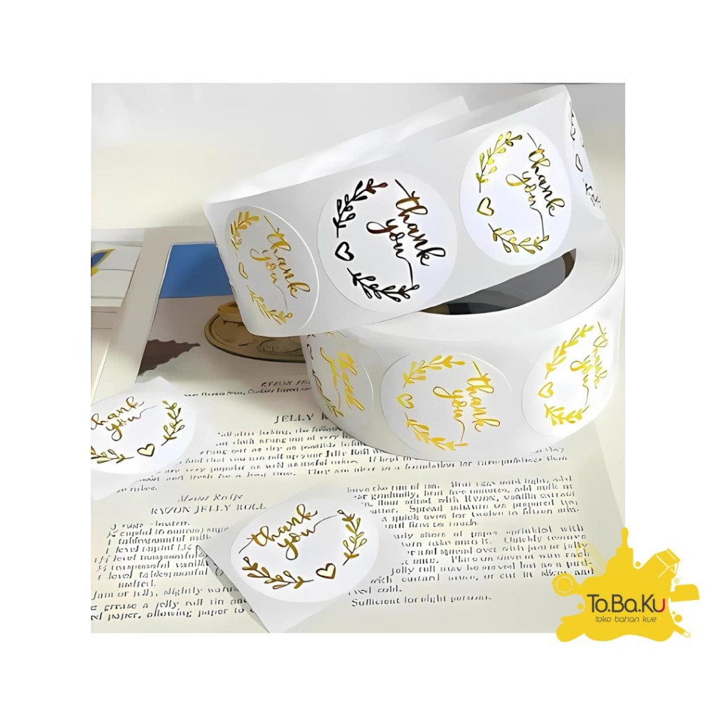 Jual Stiker Thank You Bunga Padi Putih | Shopee Indonesia