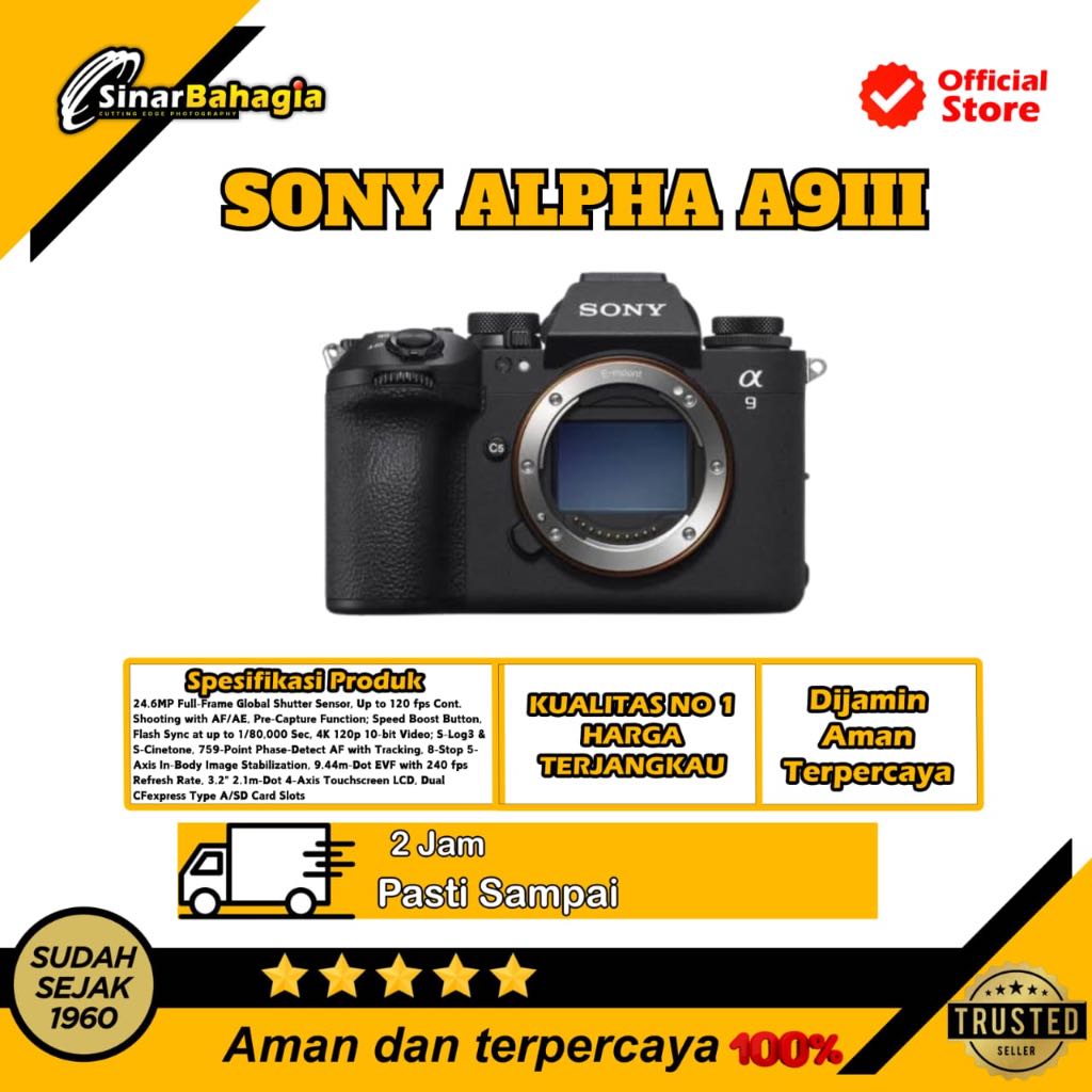 Jual Sony A9III Body Only Mirrorless Camera Alpha A9 III A9 Mark 3 | Shopee Indonesia