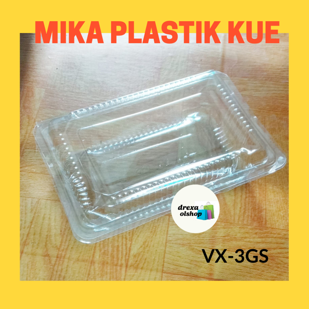 Jual Mika plastik kue VX 3GS/ tempat kue plastik/ tray plastik ukuran ...