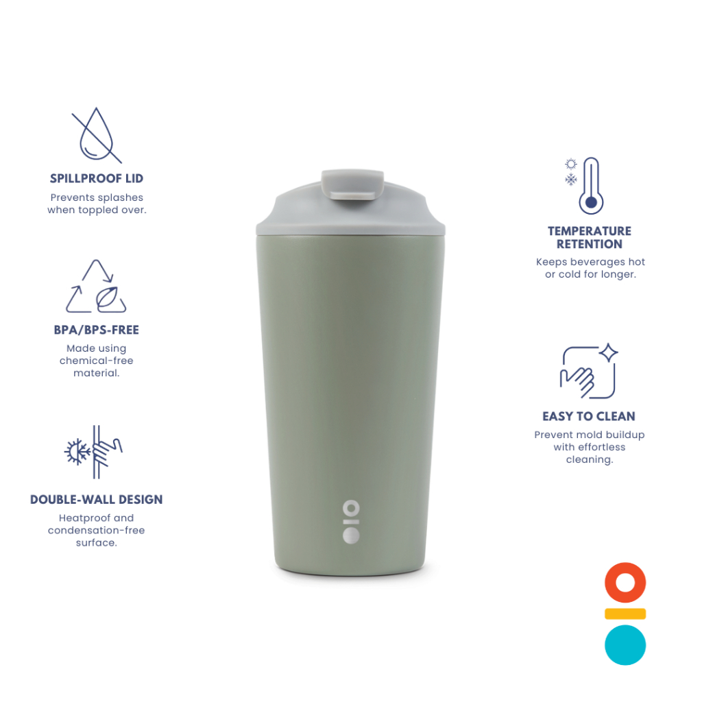 Jual Montigo | Tumbler Stone Collection Sense Coffee Cup 16oz - Sage ...