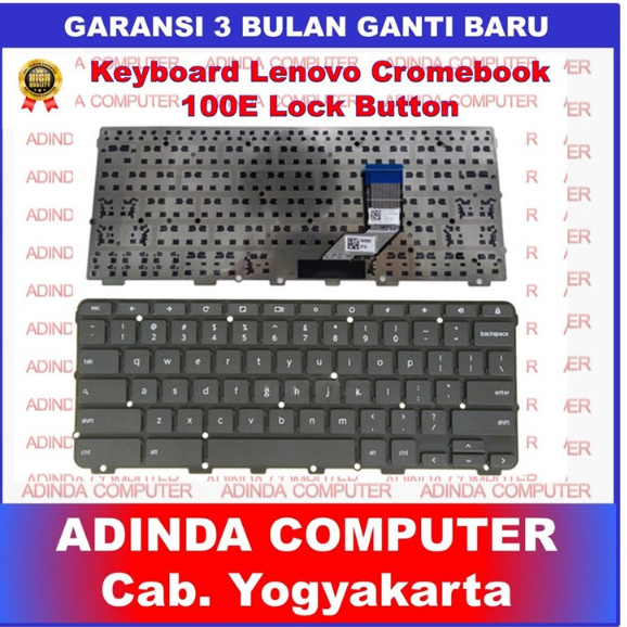Jual Keyboard Lenovo Chromebook 11 100e YOGA N24 500e N3350 Lock Button ...